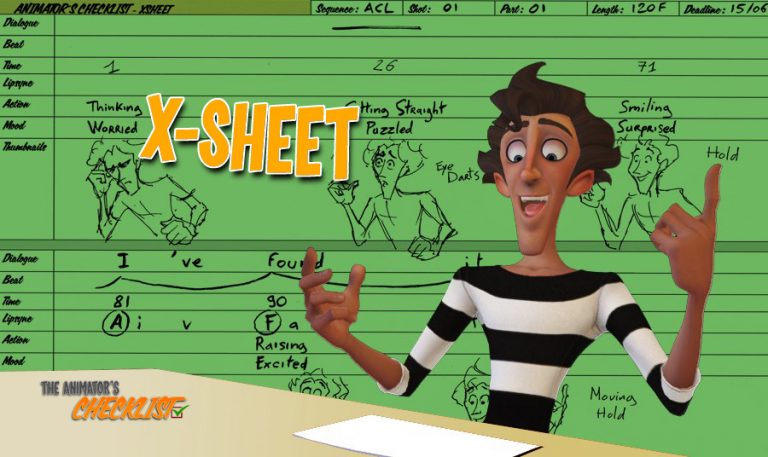 X-SHEET o ¿Cuál es la herramienta para planificar su plano?